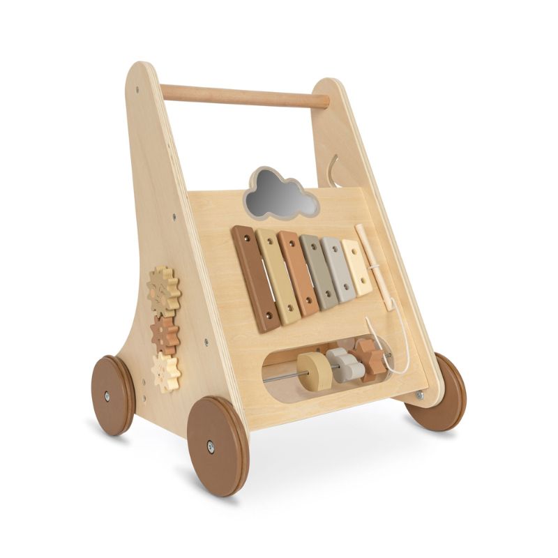 Wooden Activity Wagon - Natural par Konges Sløjd - | Jourès